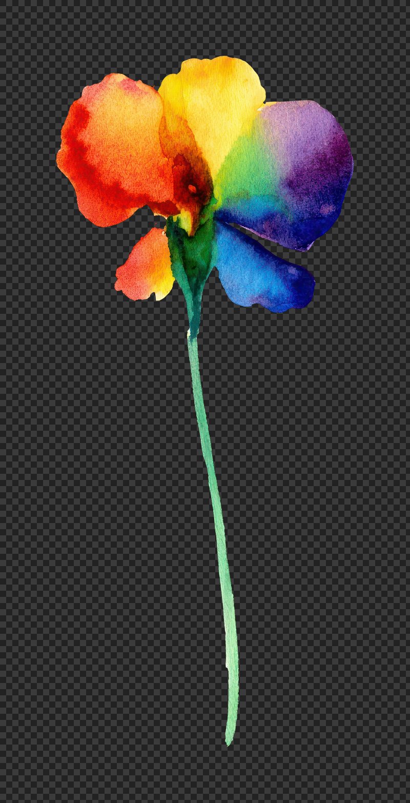 Watercolor Simple Rainbow Artistic Images | Free Photos, PNG Stickers ...