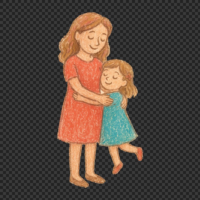 Drawing+mom+and+daughter Mother Family Images | Free Photos, PNG ...