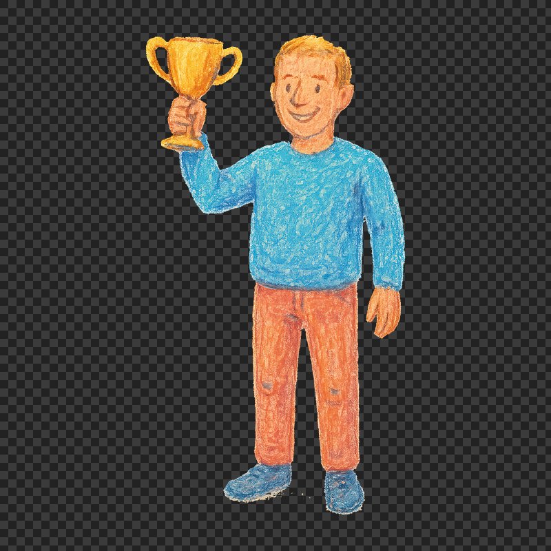 Hands Holding Trophy Transparent Achievement Texture Images | Free ...