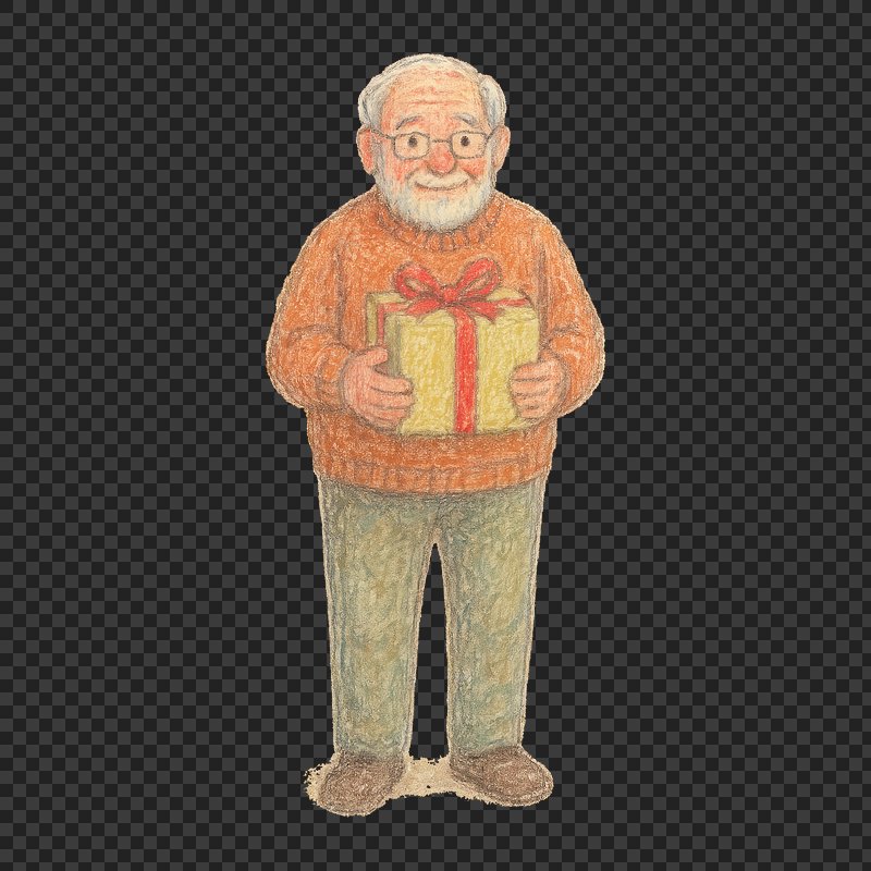 Gift Man Cartoon PNG Christmas Transparent Images | Free Photos, PNG ...