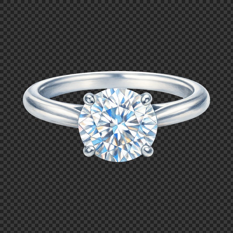 Aesthetic Engagement Diamond PNG Ring Images | Free Photos, PNG ...