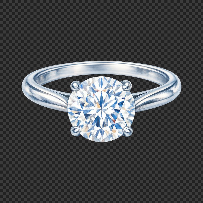 Aesthetic Engagement Diamond PNG Ring Images | Free Photos, PNG ...