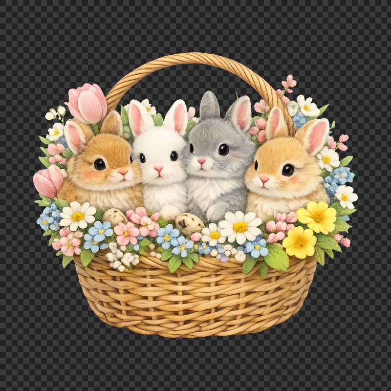 Easter+aesthetic Background PNG Cute Images | Free Photos, PNG Stickers ...