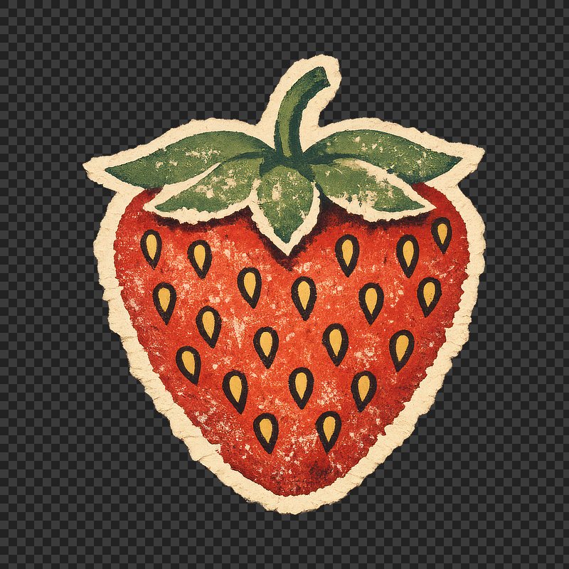 Vintage Strawberry Paper Images | Free Photos, PNG Stickers, Wallpapers ...