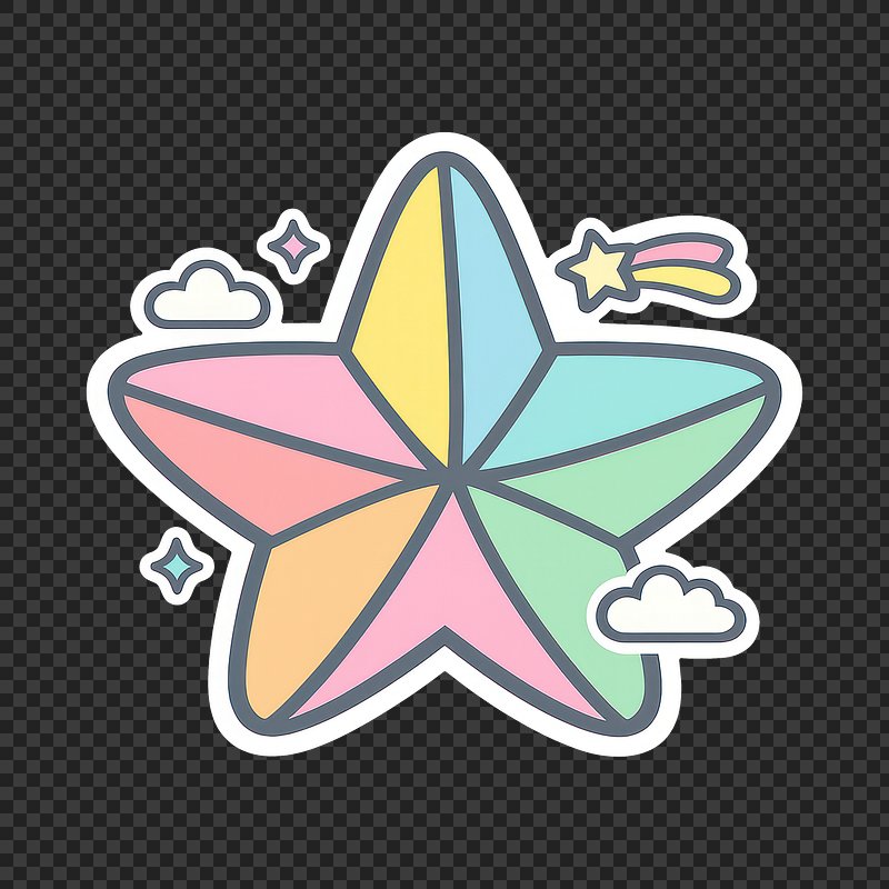 Clouds And Star Shadow Style Illustration Images | Free Photos, PNG ...