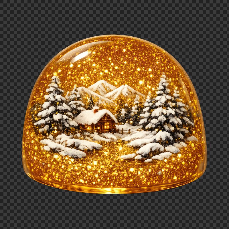 Clear Snow Globe Background Cartoon Images | Free Photos, PNG Stickers ...