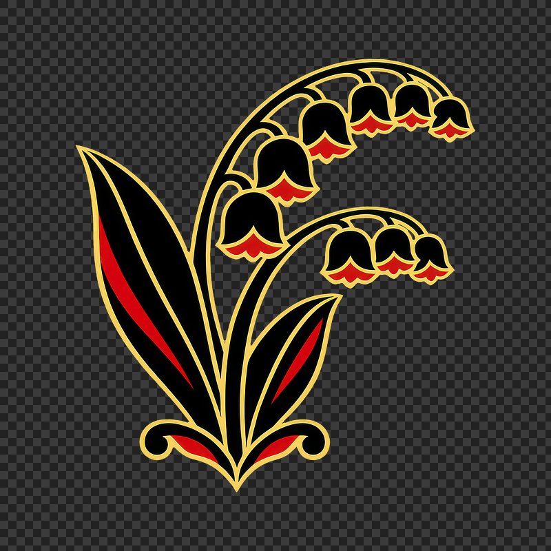 Stylized+lily+flower Shadow PNG Images | Free Photos, PNG Stickers ...