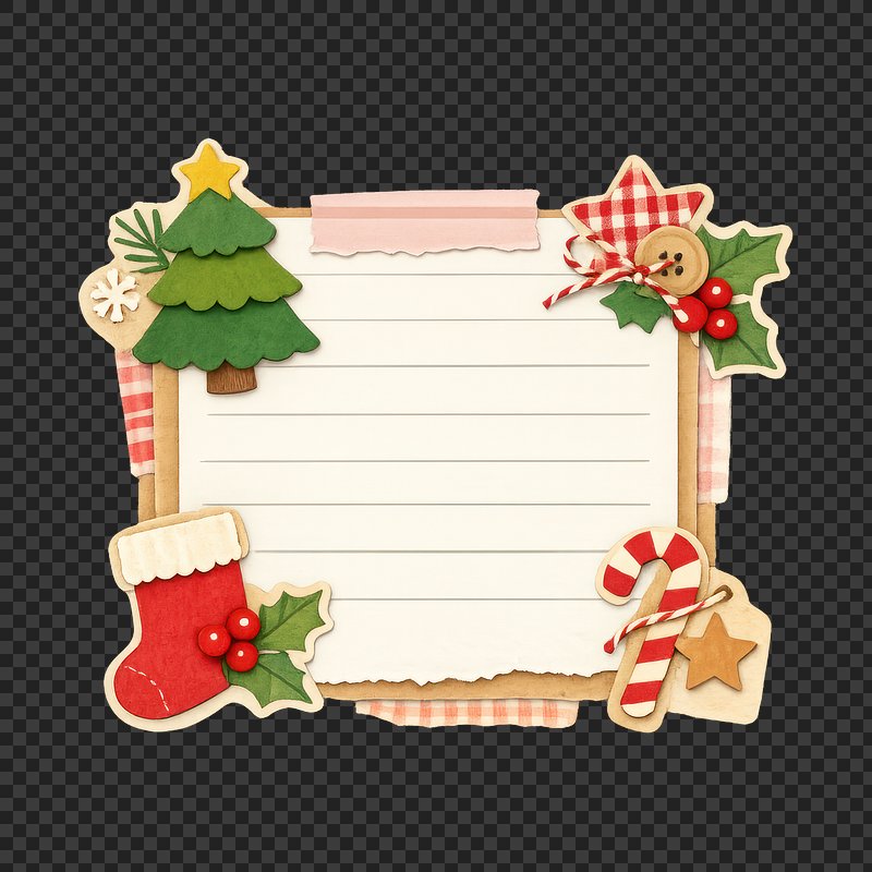 Festive Photo Template Paper Christmas Images | Free Photos, PNG ...