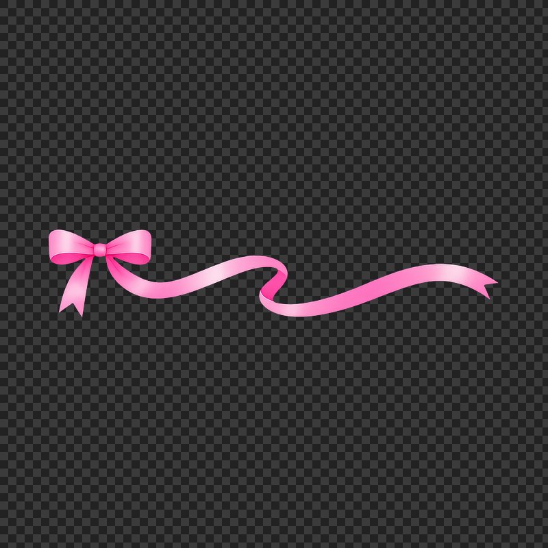Pink Gift Ribbon Shadows Isolated Images | Free Photos, PNG Stickers ...