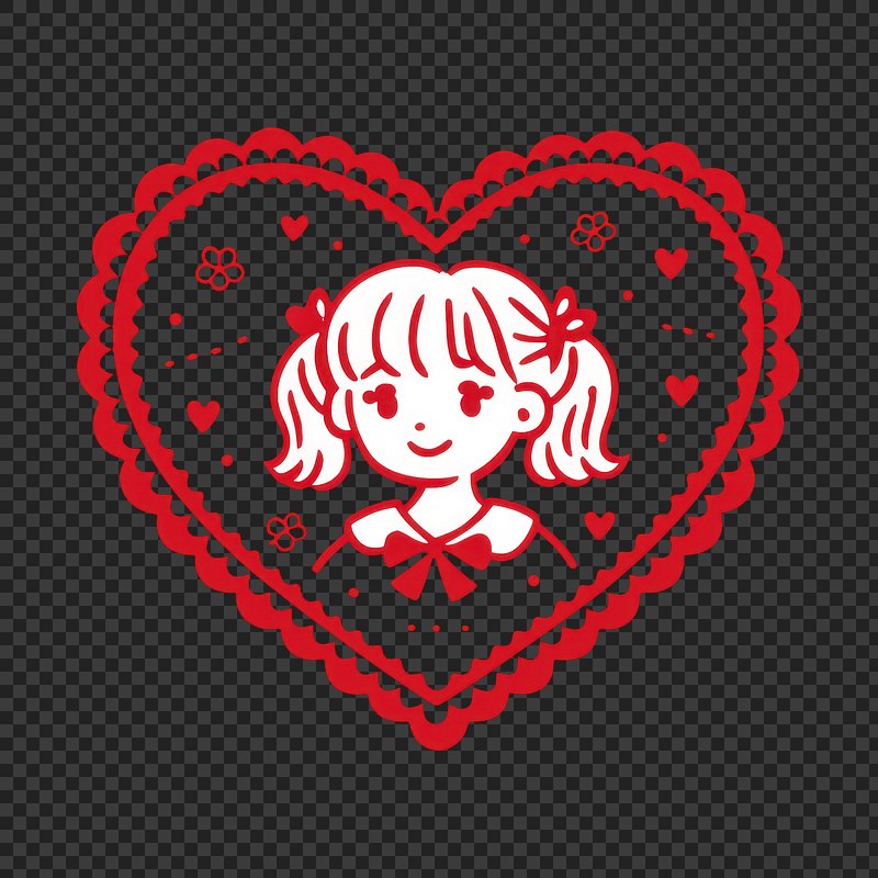 Girl+drawing+a+heart Shadow Cute Design Images | Free Photos, PNG ...