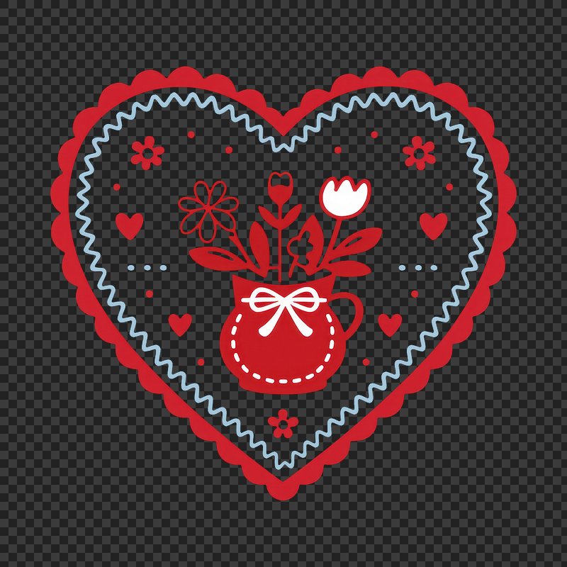 Vase+heart PNG Design Transparent Images | Free Photos, PNG Stickers ...