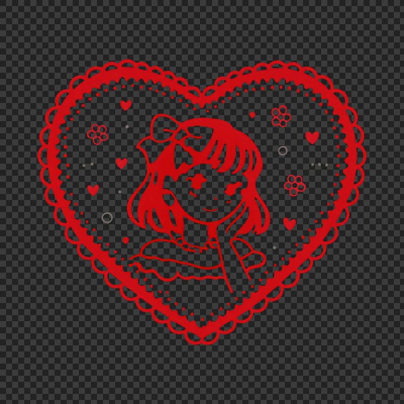 Girl+drawing+a+heart Shadow Cute Design Images | Free Photos, PNG ...