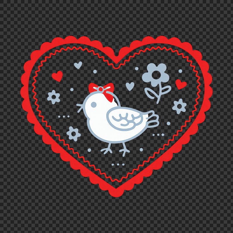 Bird+heart Design Border Images | Free Photos, PNG Stickers, Wallpapers ...