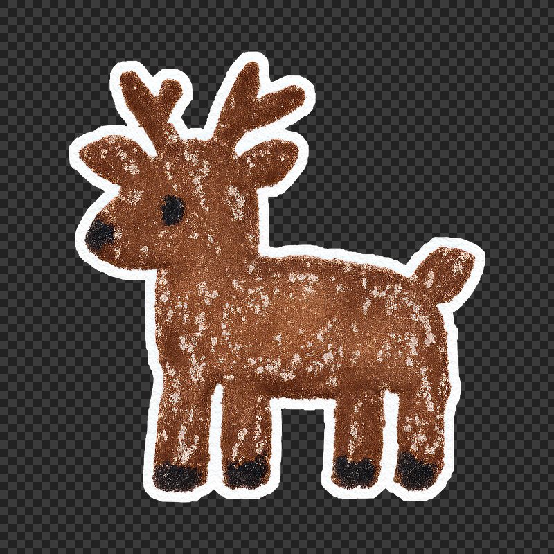 Cute+brown+deer Cartoon Isolated Background PNG Images | Free Photos ...
