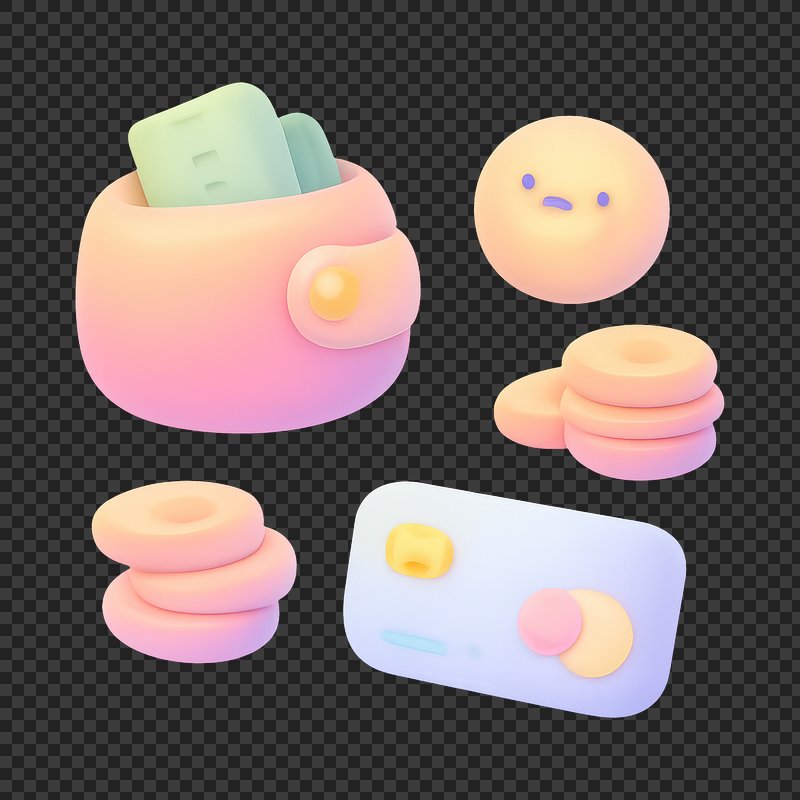 Wallet+cute Art Background Images | Free Photos, PNG Stickers ...