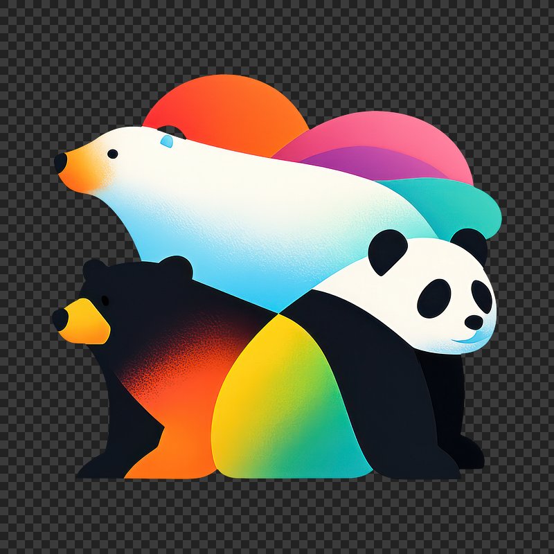 Panda+black Art Images | Free Photos, PNG Stickers, Wallpapers ...