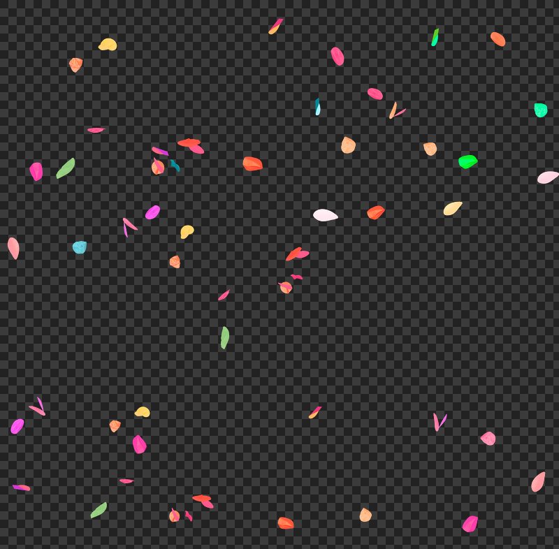 Confetti Falling Png