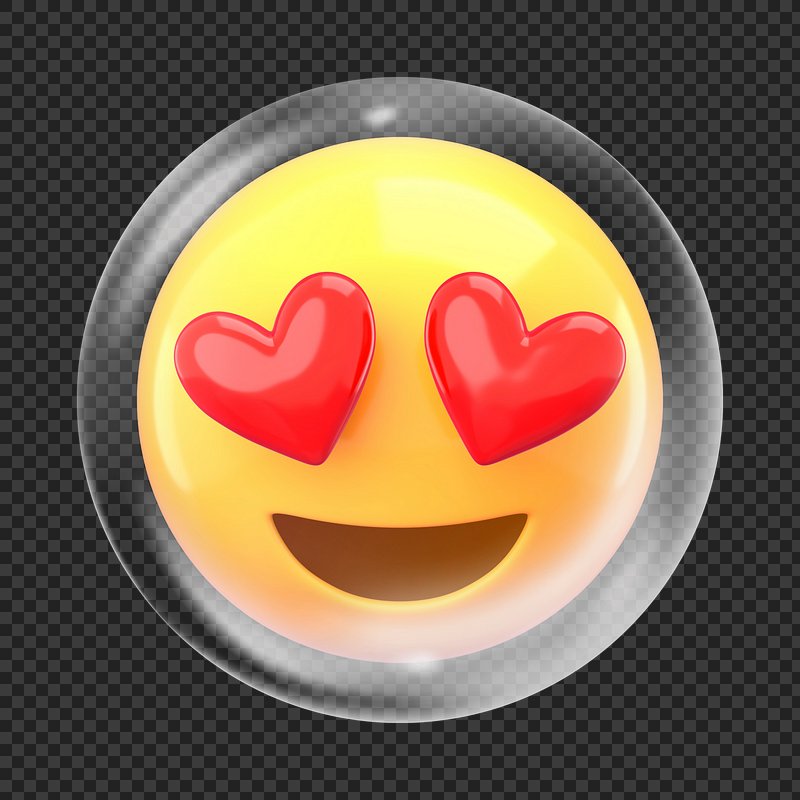 3d Heart-eyes Emoticon Images | Free Photos, PNG Stickers, Wallpapers & Backgrounds - rawpixel