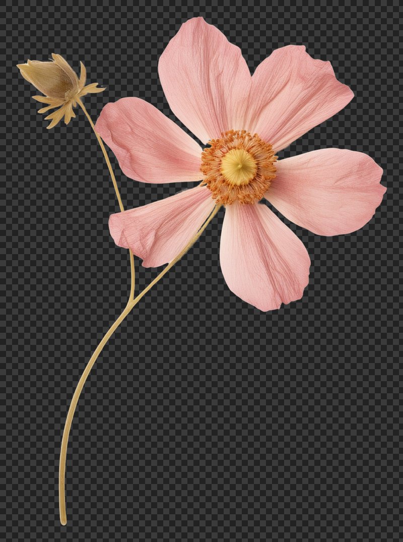 Flower Herbarium Single Dried PNG Images | Free Photos, PNG Stickers ...