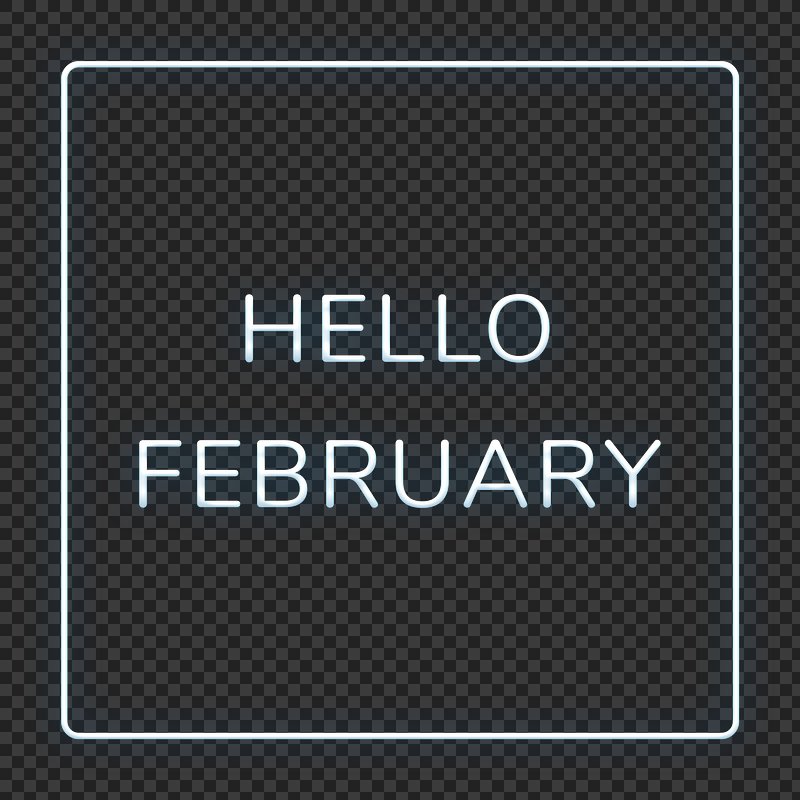 Frame with Hello February png | Free PNG - rawpixel