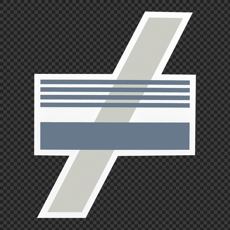 Not equal sign mathematics icon | Free PNG Sticker - rawpixel