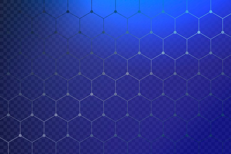 Geometrical honeycomb patterned blue background | Premium Vector - rawpixel