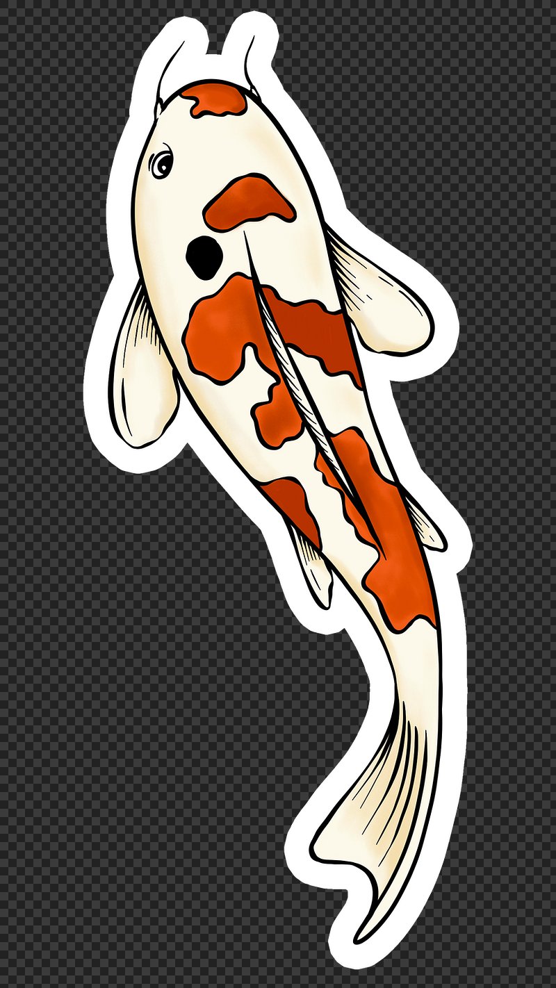 Koi fish sticker design element | Premium PNG Sticker - rawpixel