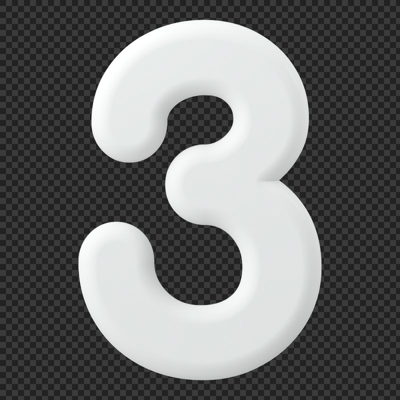 Number 3 PNG Images | Free Photos, PNG Stickers, Wallpapers ...