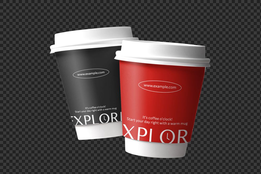 Disposable coffee cup png mockup | Premium - rawpixel