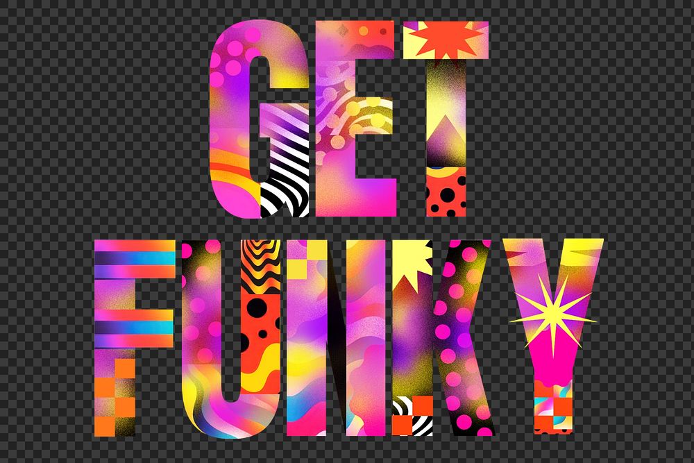 Get Funky word element, editable | Premium - rawpixel