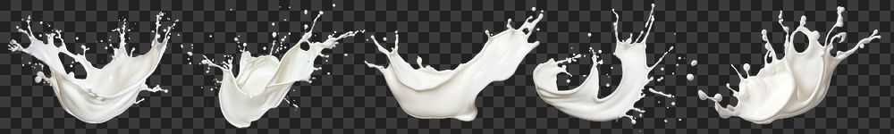 Dynamic milk splash effects png | Premium PNG - rawpixel