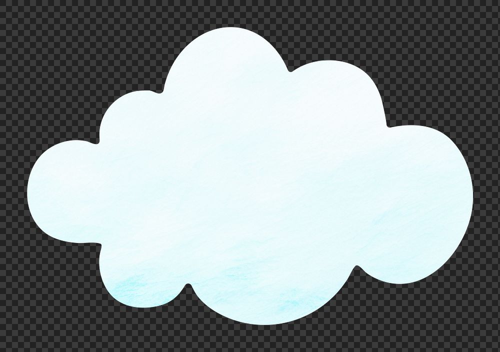 PNG cloud minimal digital art, | Premium PNG - rawpixel