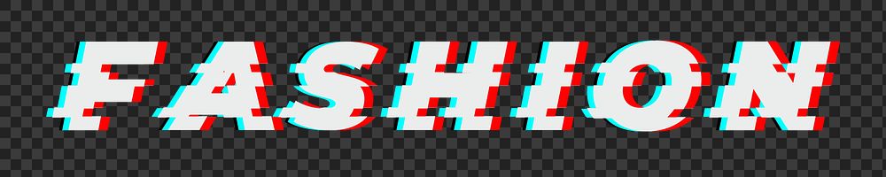 Fashion word png glitch font, | Free PNG - rawpixel