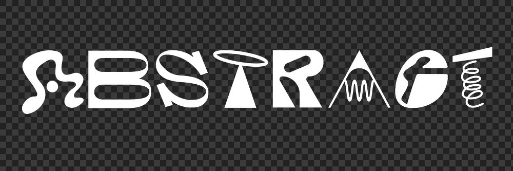 Abstract word png white shape | Premium PNG - rawpixel