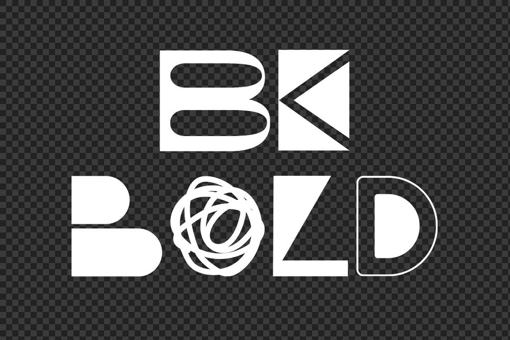 Be bold word png abstract | Free PNG - rawpixel