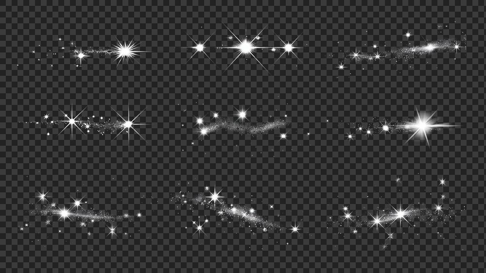PNG sparkle star effect set, | Premium PNG - rawpixel