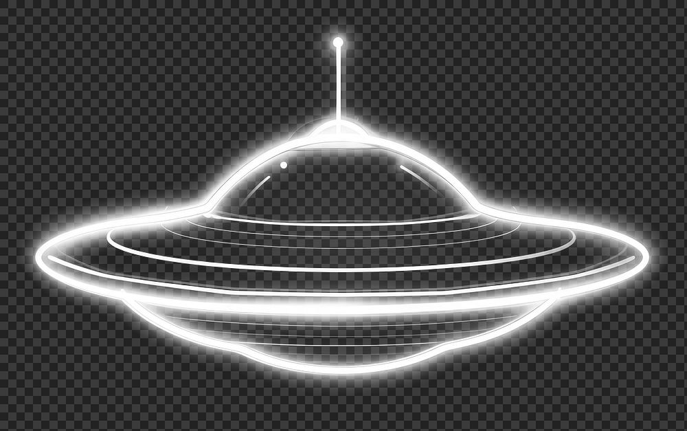 PNG White UFO icon light | Free PNG - rawpixel