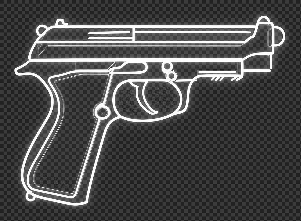 PNG White gun icon blackboard | Free PNG - rawpixel