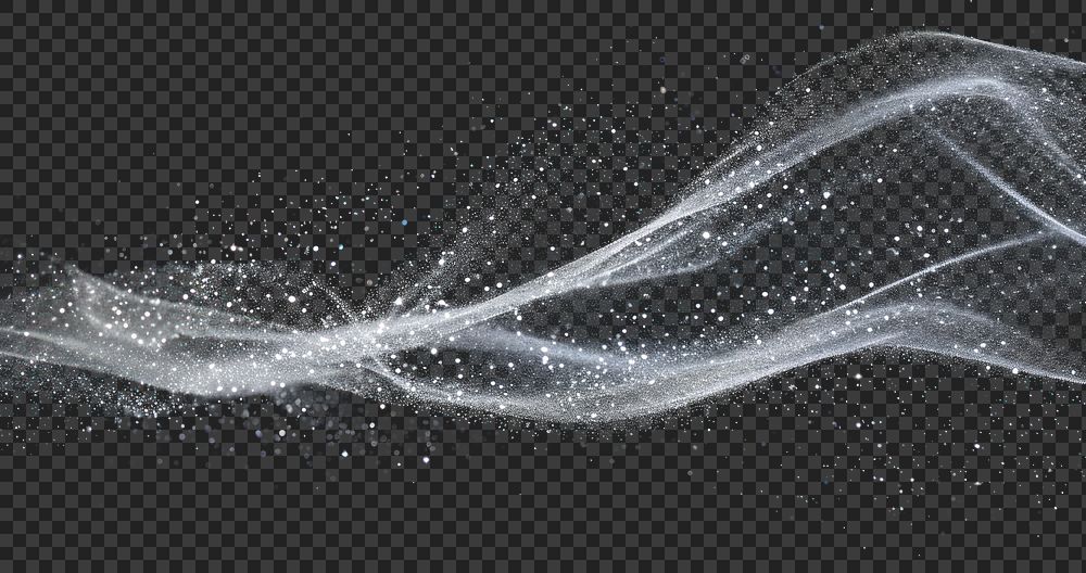PNG White glitter flowing wind | Premium PNG - rawpixel
