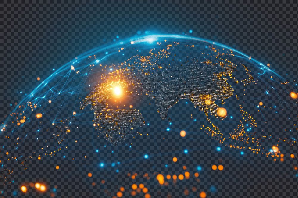 PNG Digital global network technology | Free PNG - rawpixel