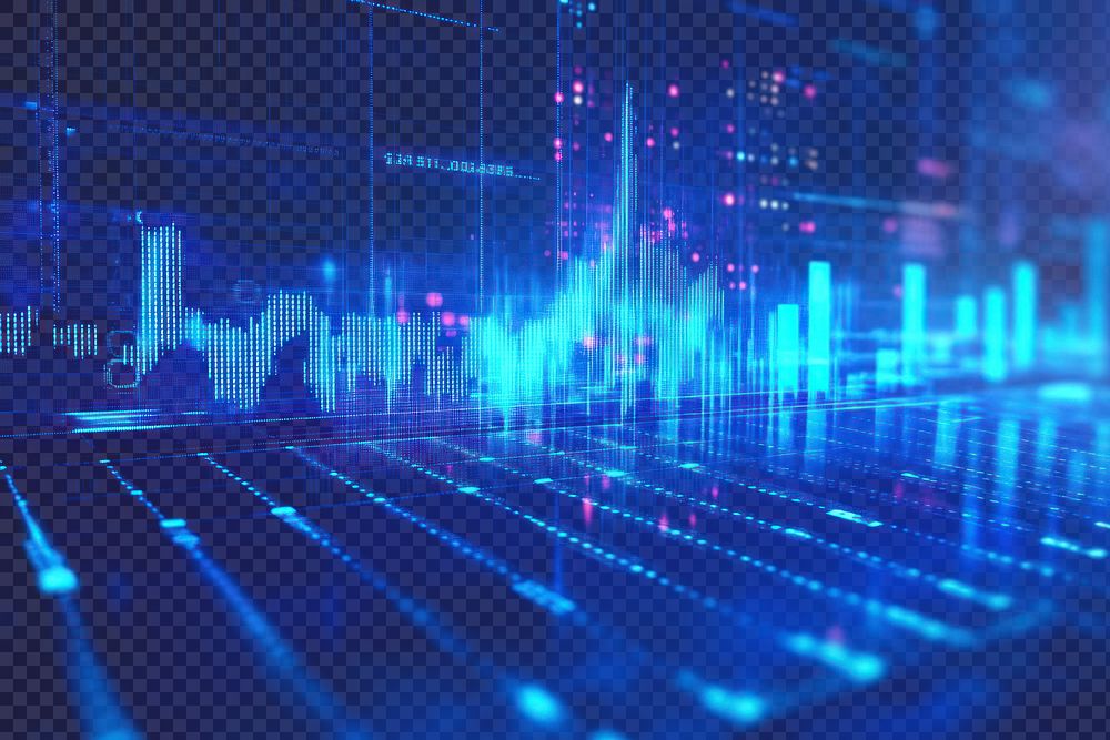 PNG Digital background chart blue | Free PNG - rawpixel
