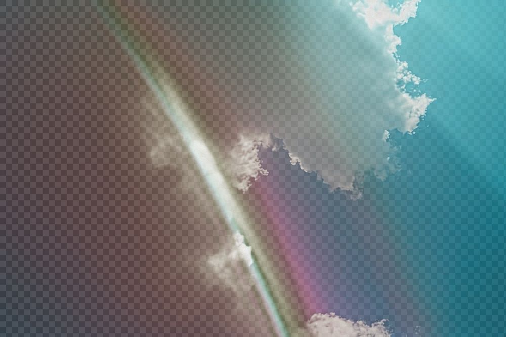 Rainbow beam sky outdoors sunlight | Free PNG - rawpixel