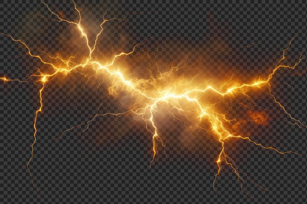 PNG Glowing lightning electrifies background | Premium PNG - rawpixel