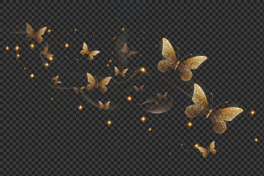 PNG Butterflies sparkle light glitter | Free PNG - rawpixel