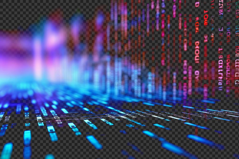 PNG Futuristic digital data matrix | Free PNG - rawpixel