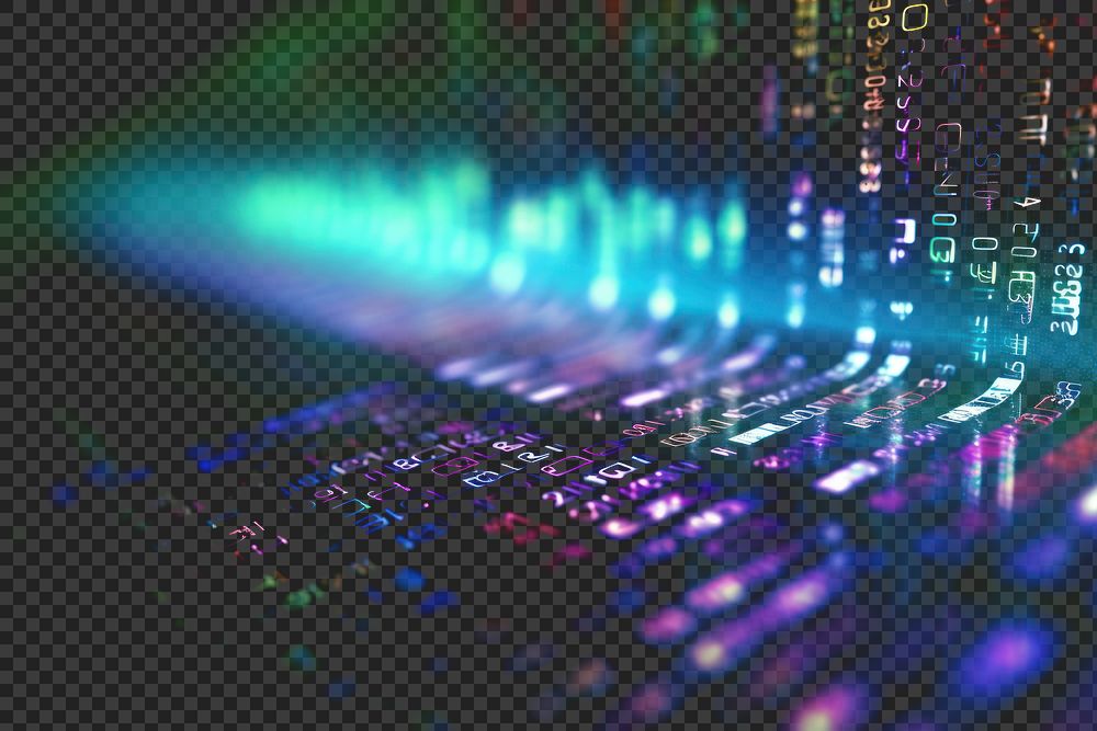 PNG Futuristic digital code abstract | Free PNG - rawpixel