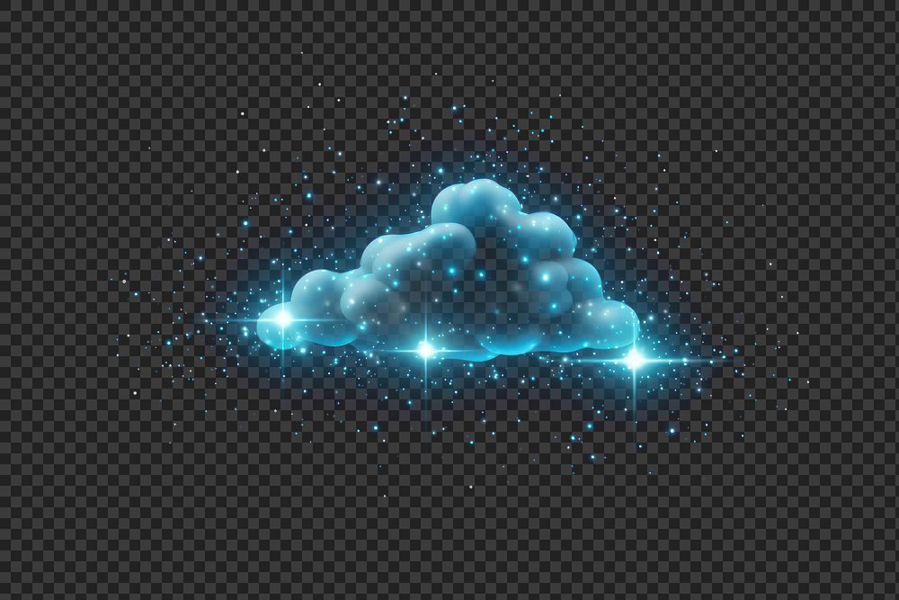 PNG Cloud icon shape sparkle | Free PNG - rawpixel