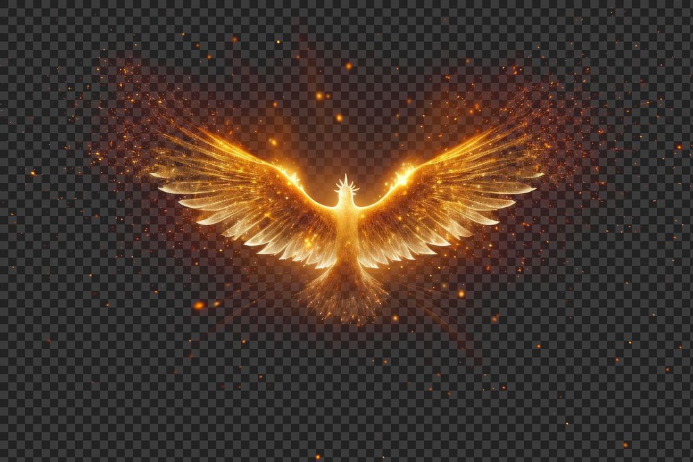 PNG Phoenix bird flying sparkle | Premium PNG - rawpixel