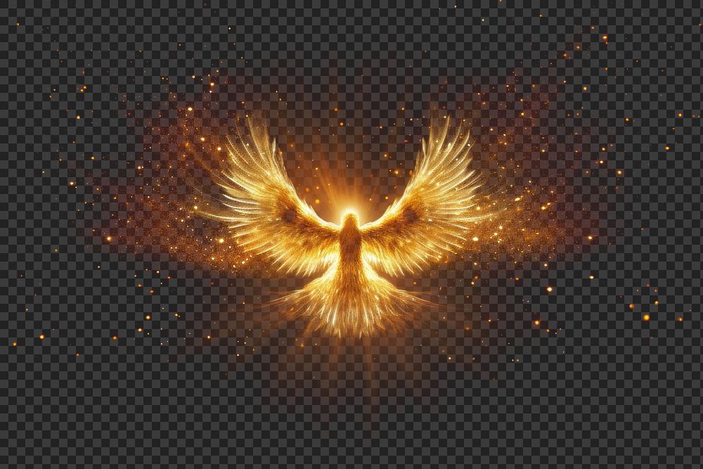 PNG Phoenix bird flying sparkle | Free PNG - rawpixel