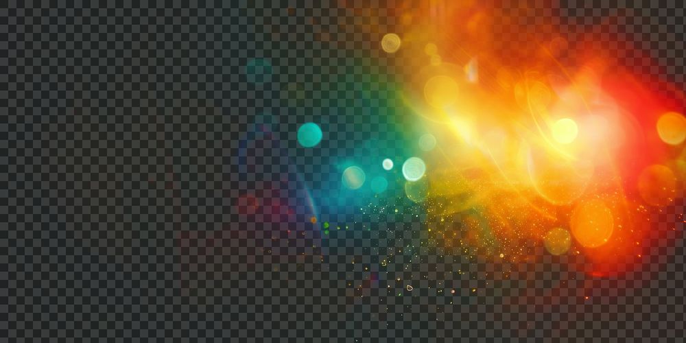 Colorful lens flare rainbow colors | Free PNG - rawpixel